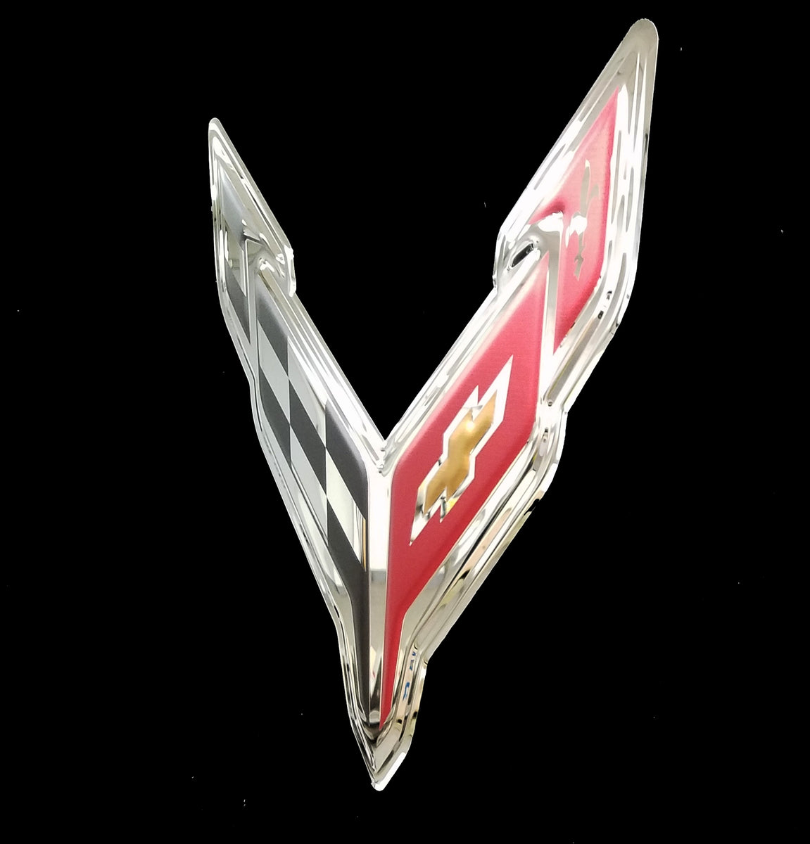 CHEVROLET CORVETTE C7 EMBOSSED CHROME GARAGE SIGN 22" (USA ORDERS ONLY ...