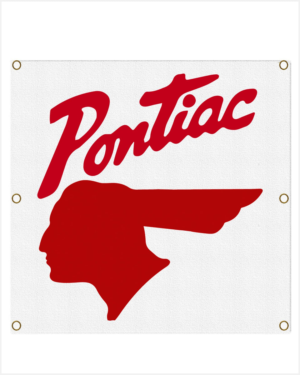 1940's and 1950's Pontiac Indian Garage Banner – GMClubapparel.com