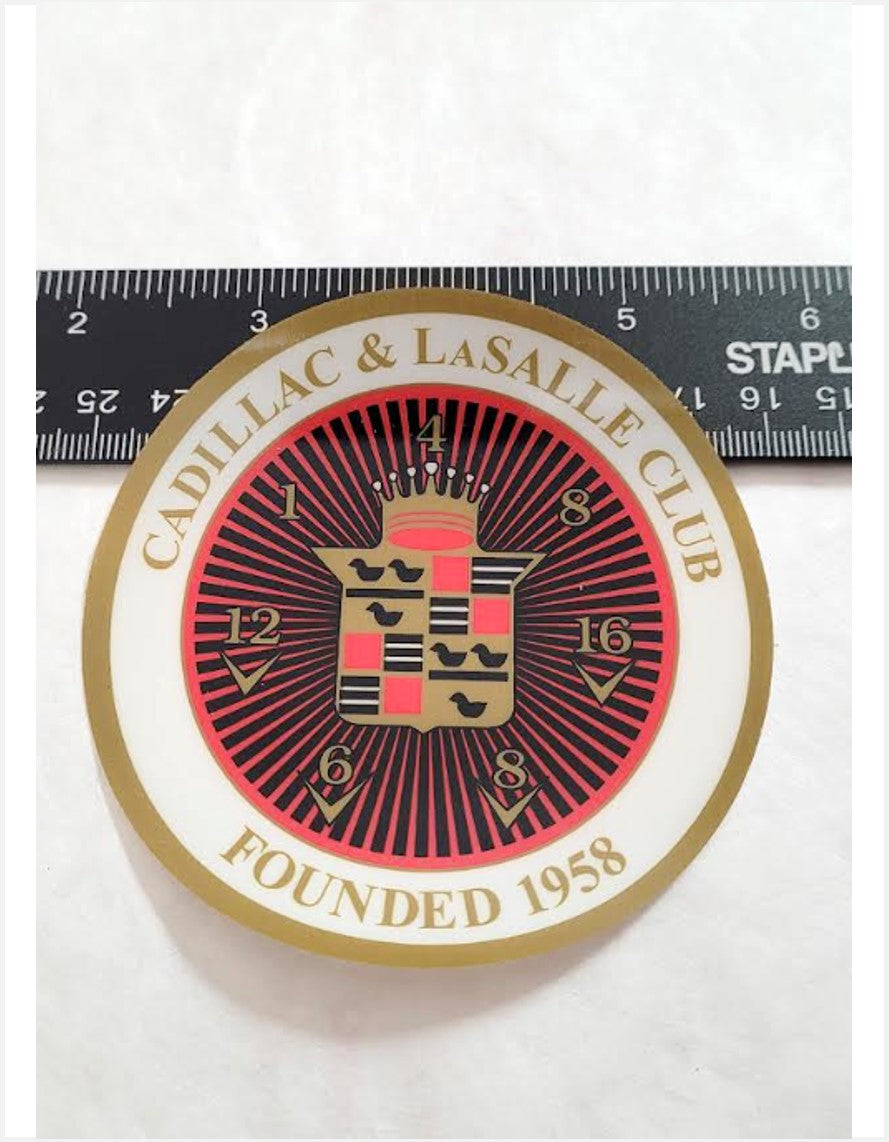 CLC Cadillac & LaSalle CLub Window Decal (3.25" dia) (set of 3 ...