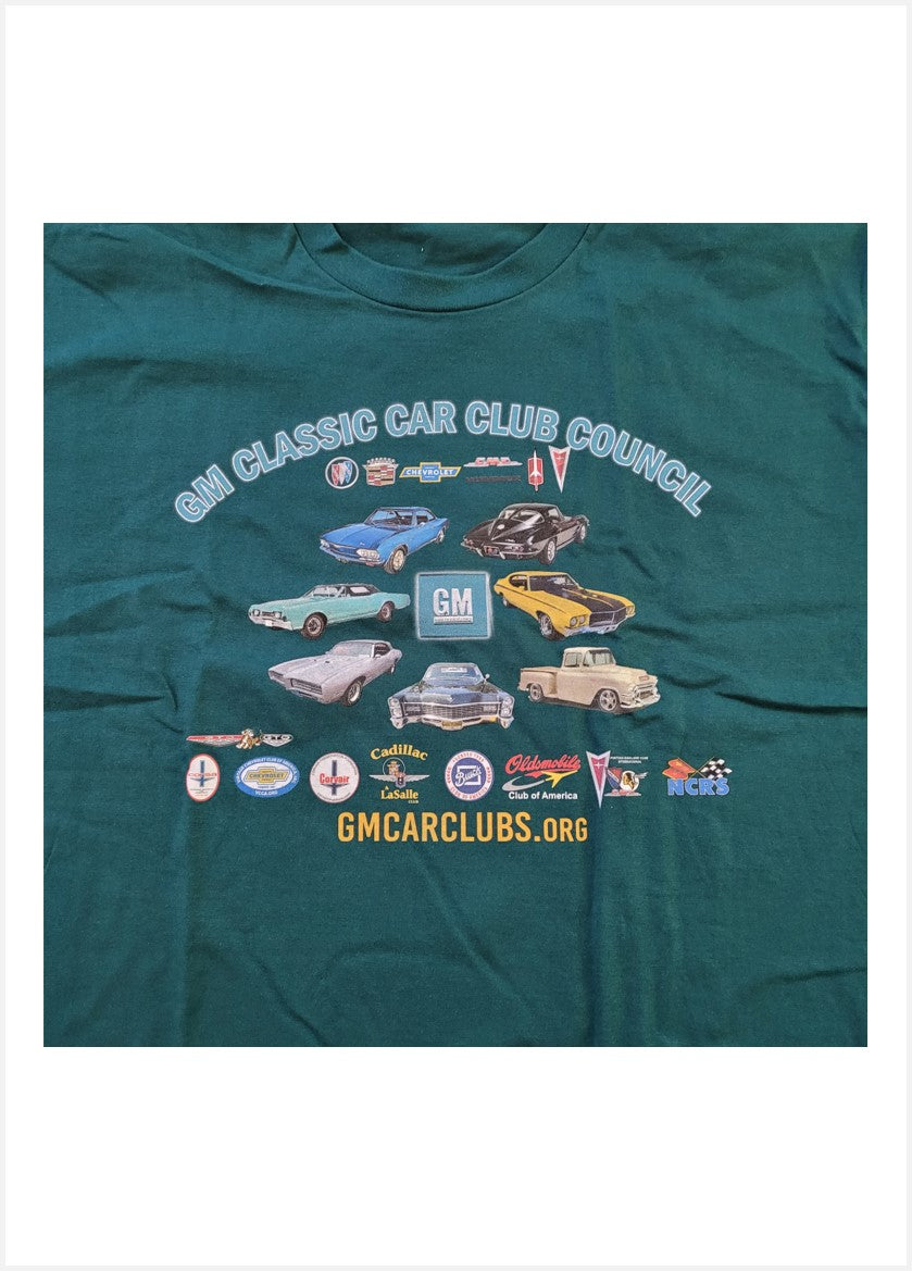 GM Car Clubs.org T-Shirt (Representing BUICK, CADILLAC, CHEVROLET, OLD ...